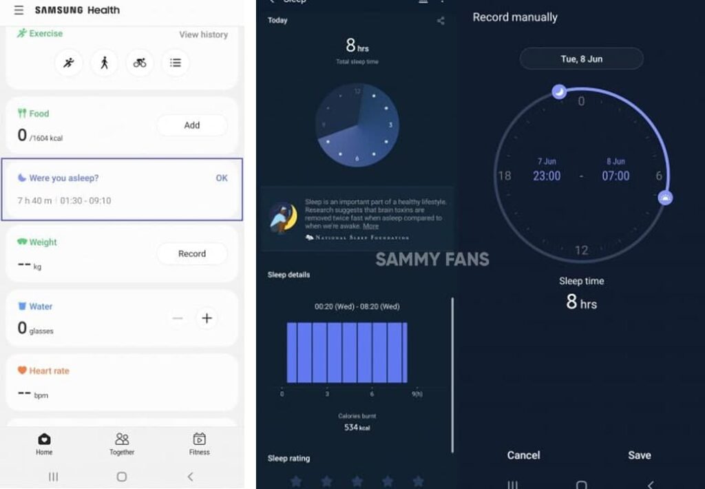 Galaxy Watch Tip: Monitor your sleep pattern with Samsung Health app ...
