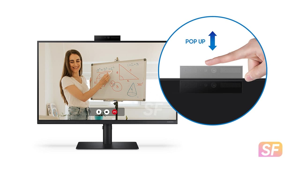 Samsung introduced its first monitor S4 with a built-in webcam - Sammy Fans