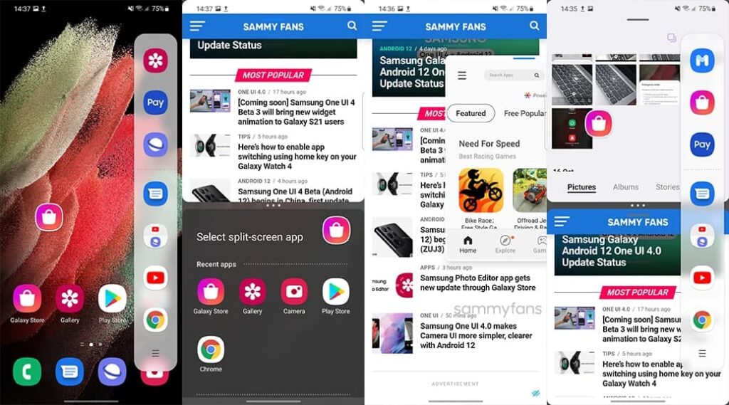 One UI 4.0 Tip: How to enable Multi window in Samsung phones? - Sammy Fans