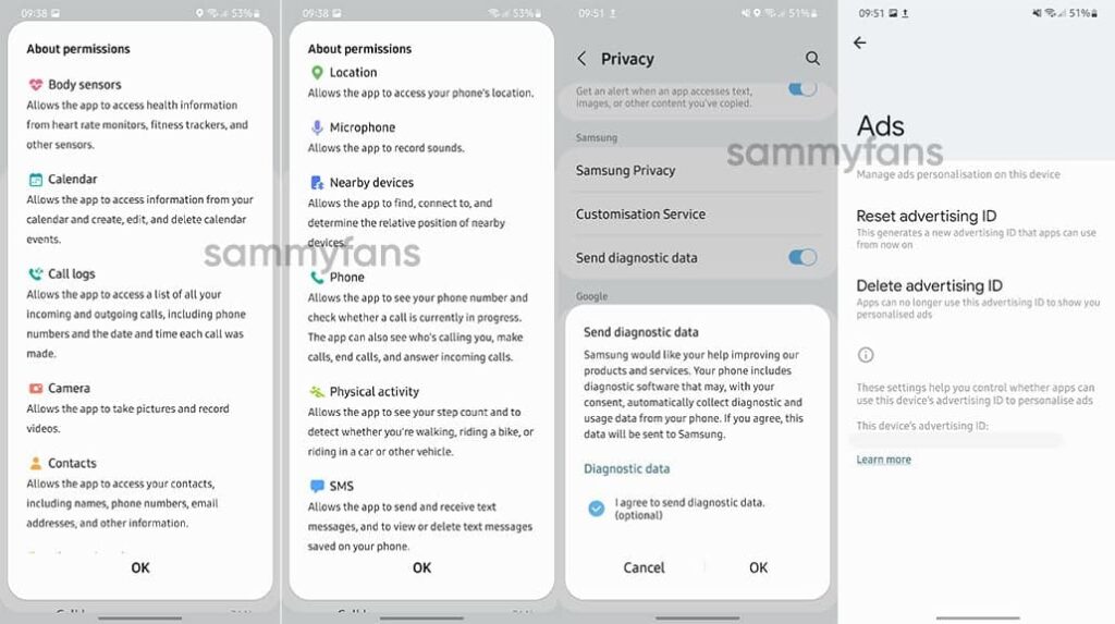 Samsung One UI 4.0 vs Xiaomi MIUI 12.5 Enhanced: Privacy Features ...