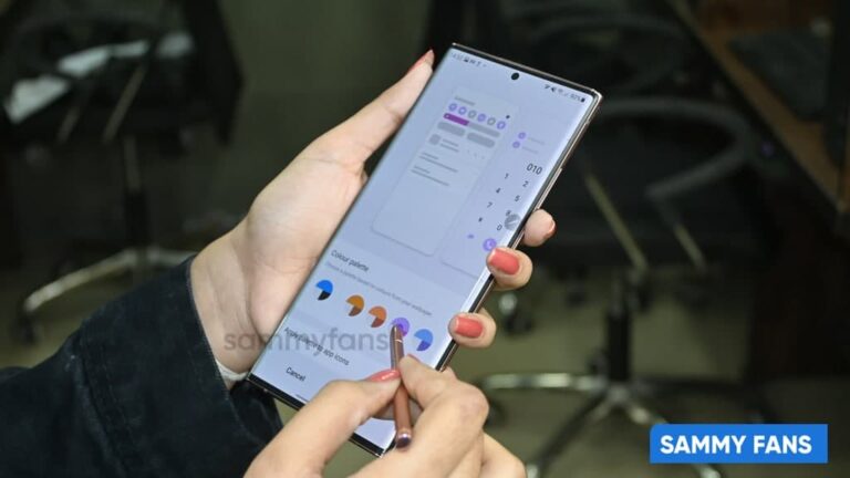 Samsung One UI 4.0 (Android 12) Color Palette Feature! - Sammy Fans