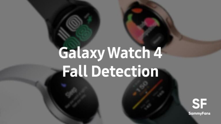 How to enable Fall Detection feature on Samsung Galaxy Watch 4? - Sammy ...