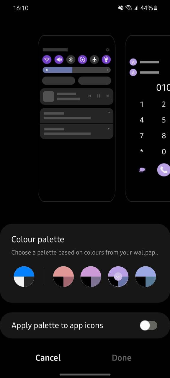 Samsung One UI 4.0 (Android 12) Color Palette Feature! - Sammy Fans