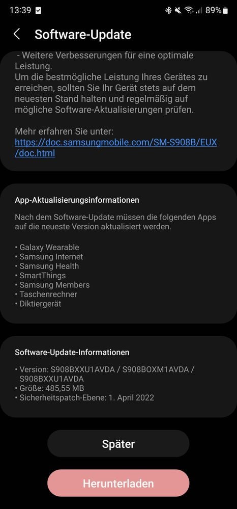 Latest Samsung Galaxy S22 update improves camera performance and more ...
