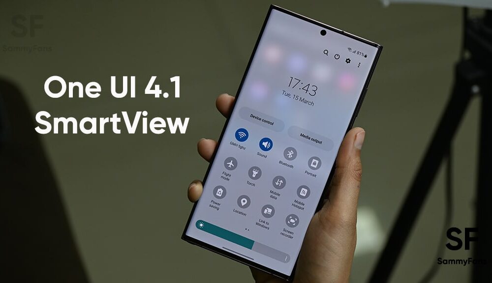 Samsung One UI 4.1 SmartView [Android 12] - Sammy Fans
