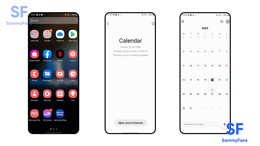 Samsung One UI 4.1: Calendar, manage your upcoming events! - Sammy Fans