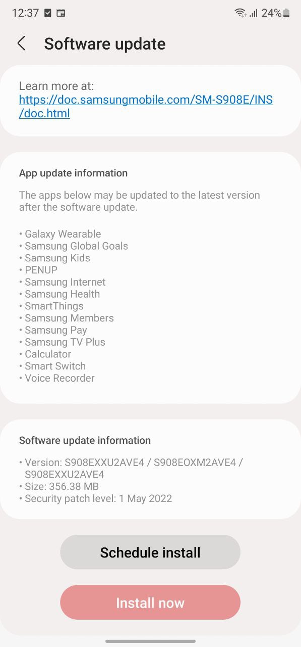 Samsung Galaxy S22 gets 2nd May 2022 update - Sammy Fans