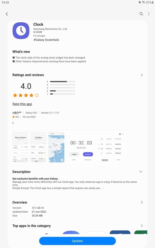 Samsung One UI 4.1 Clock 12.1.20.14 update brings redesigned clock ...