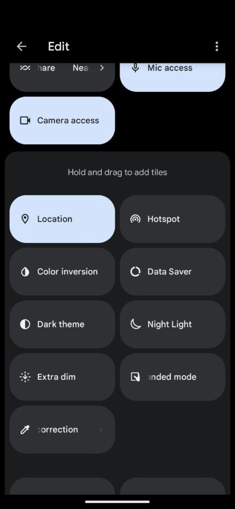 Google Android 13 Quick Settings - Sammy Fans