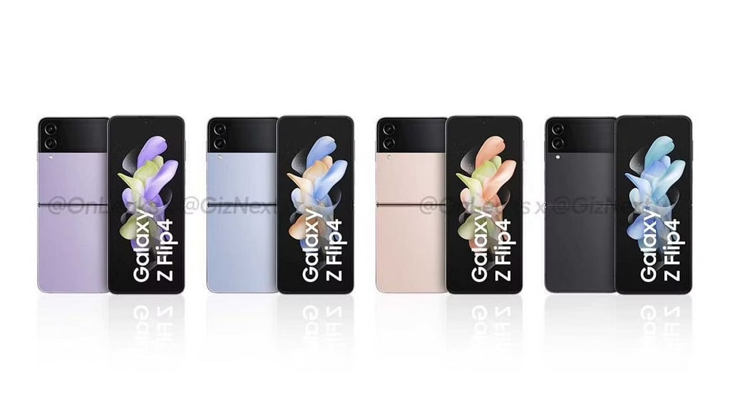Samsung Galaxy Z Flip 4 official renders in all colors, full design ...