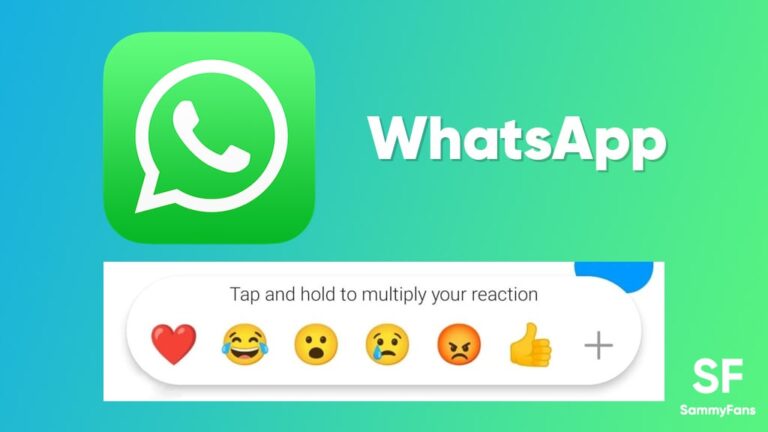 You can now use any emoji for WhatsApp message Reactions - Sammy Fans