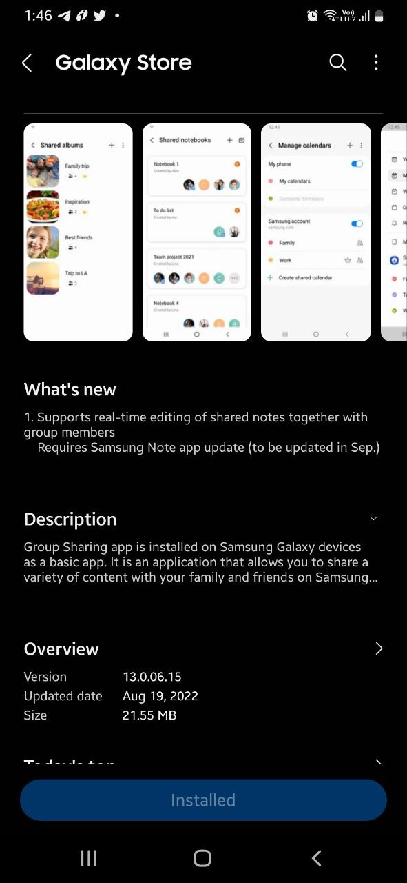 Samsung Group Sharing 13.0.06.15 update allows real time notes editing ...