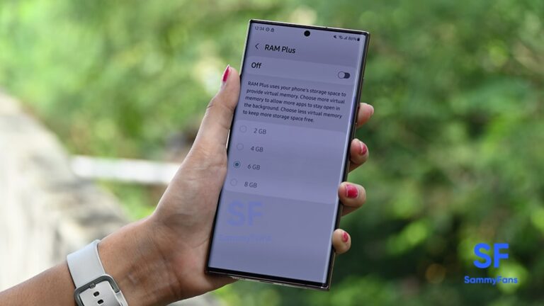 Samsung RAM Plus feature gets final finishing touches with One UI 5.0 ...