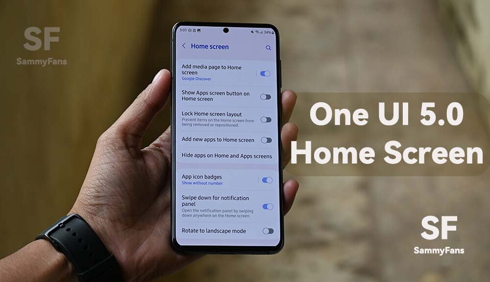 Have a look: Samsung Galaxy S21 Homescreen with Android 13-based One UI 5.0 user interface ...