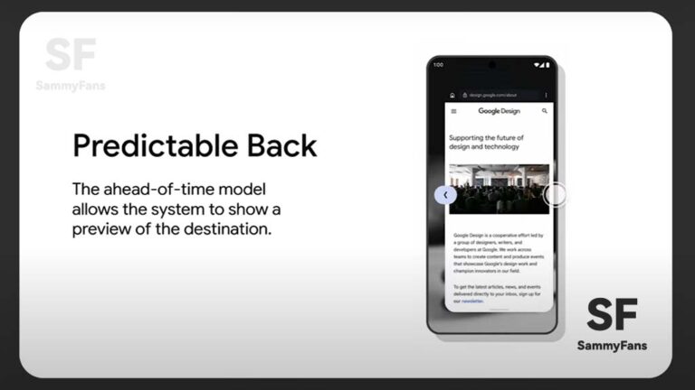 Android 14 will bring Predictive back gesture to Samsung phones - Sammy Fans