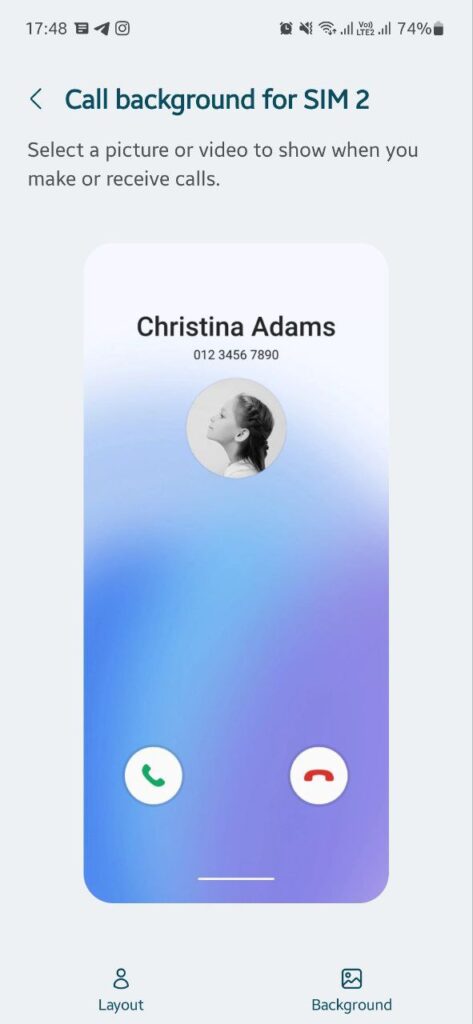 One UI 5.0 vs One UI 4.1 - Samsung Per-contact call backgrounds are ...
