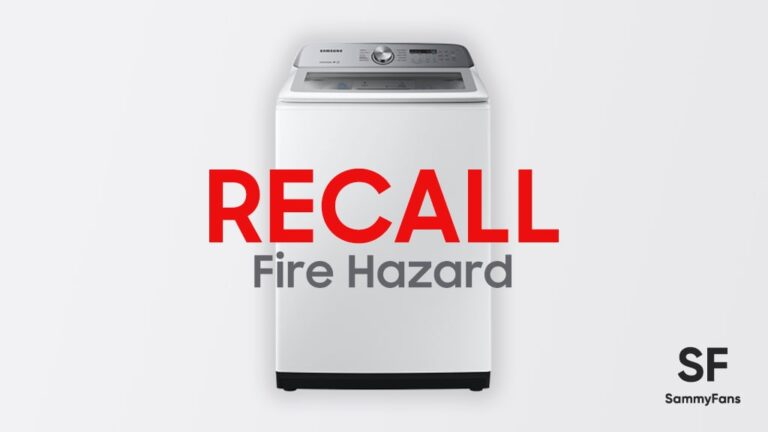 Samsung recalls over 663,000 washing machines in the US over fire hazard