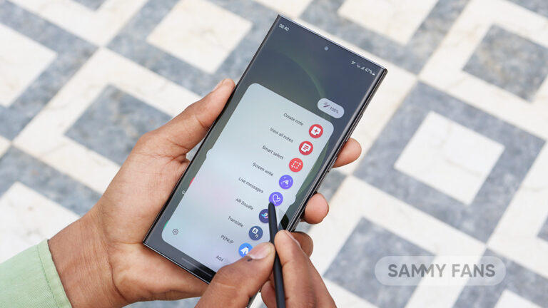 Samsung Galaxy S23 Ultra Air Command update fixes S Pen connectivity ...