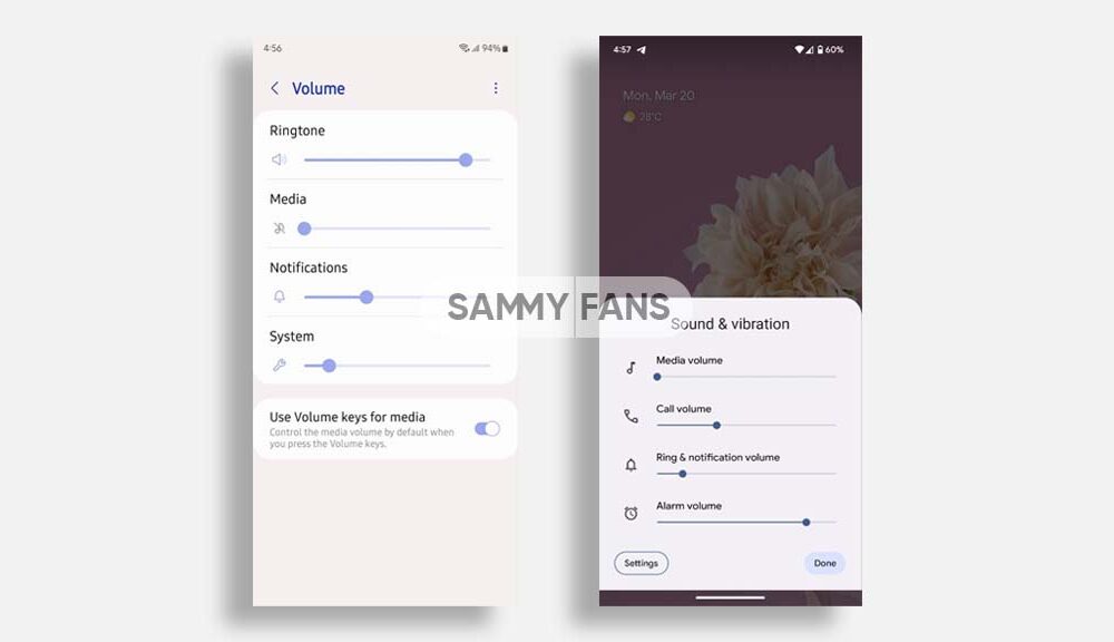 Rejoice: Android 14 copies One UI volume control panel - Sammy Fans