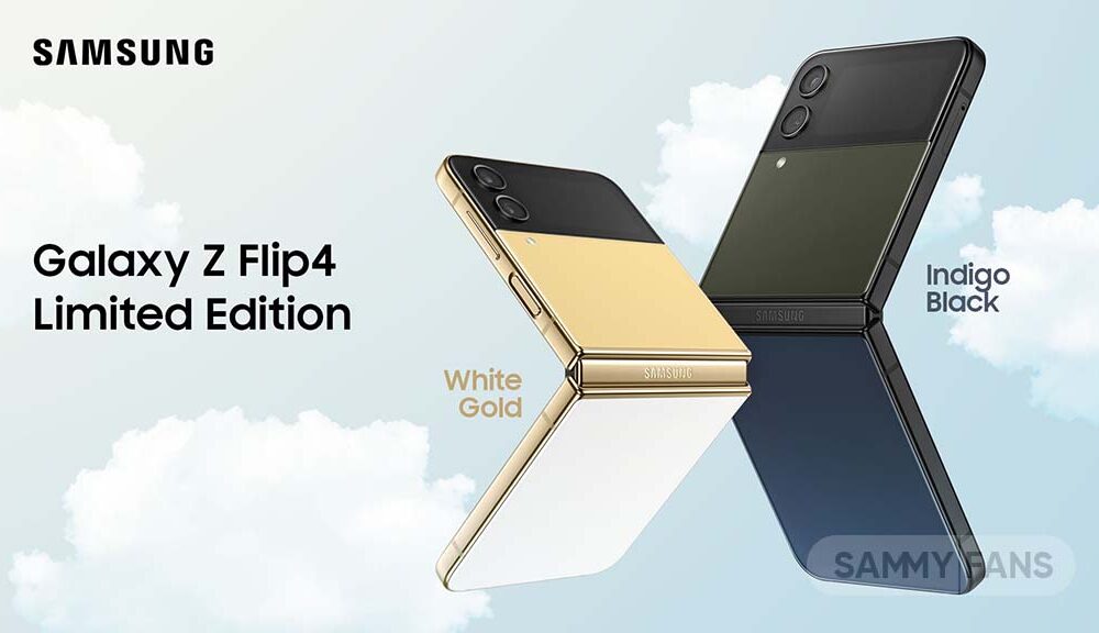 Samsung unveils Galaxy Z Flip 4 in White Gold & Indigo Black