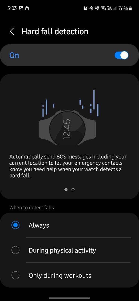 Here's how to fix fall detection notification issue on Galaxy Watch ...