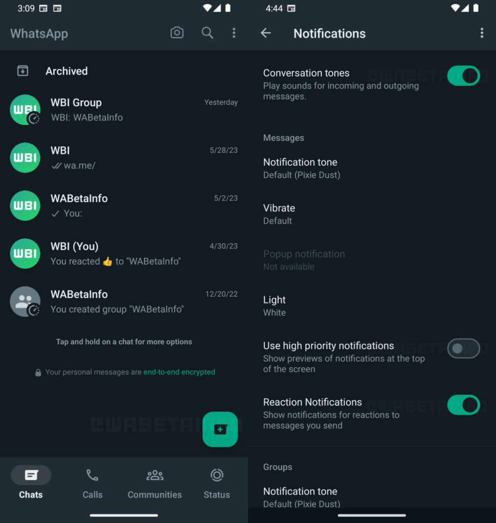 WhatsApp gets Android Material 3 switches and floating action buttons ...