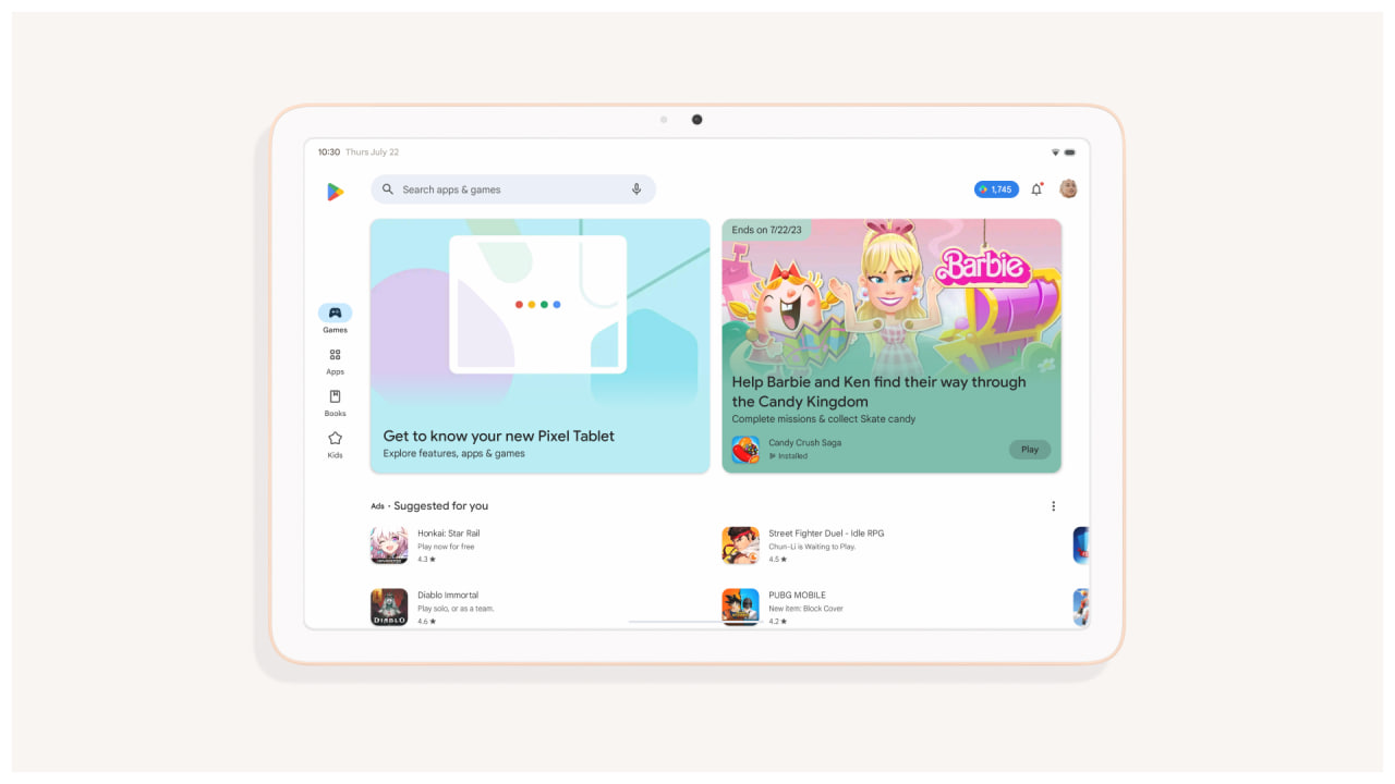 Google introduces an enhanced Play Store for large screen devices ...