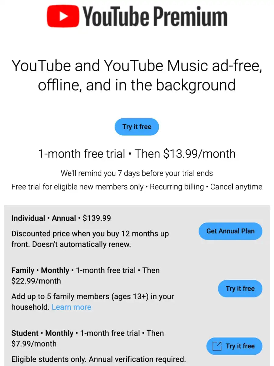 YouTube Premium gets more expensive: Pay more or watch ads - Sammy Fans