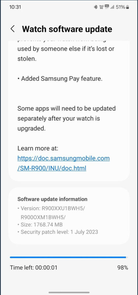 One UI 5 Watch update arrives in India for Samsung Galaxy Watch 5 - Sammy Fans