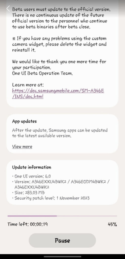 Samsung Galaxy A34 One UI 6 stable update now live in India - Sammy Fans