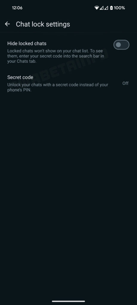 WhatsApp Chat Lock adds new Secret Code feature in Beta - Sammy Fans