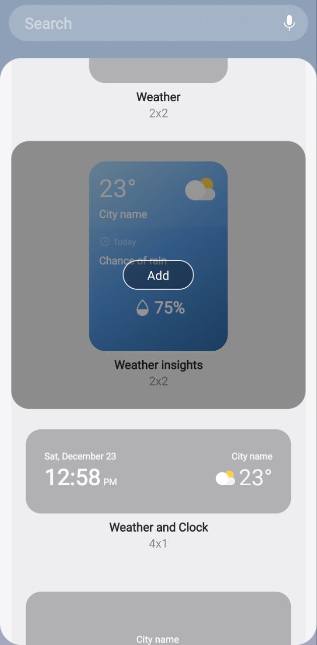 How to bring One UI 6 Weather Insight Widget to your Galaxy's Home ...