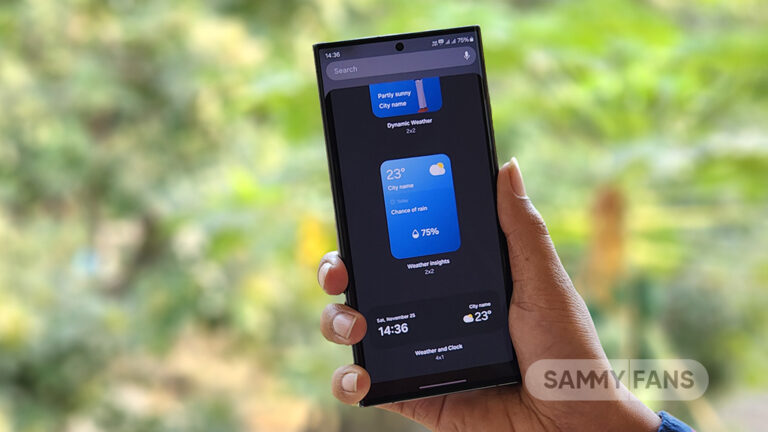 How to bring One UI 6 Weather Insight Widget to your Galaxy's Home ...