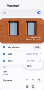 3 Improvements of Samsung One UI 6.0 Camera Watermark Feature - Sammy Fans