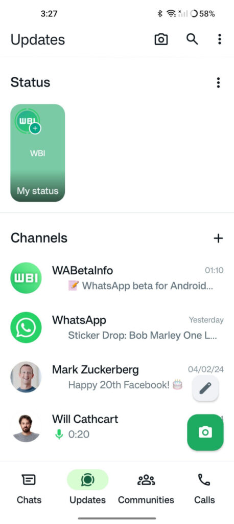 WhatsApp will soon redesign status updates tray interface - Sammy Fans