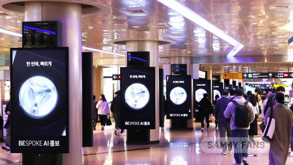 Samsung's Bespoke AI Combo shines in outdoor ads at Korea's major ...