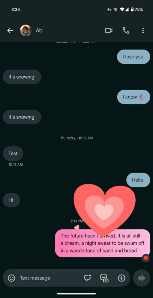 Google Messages introduces Reaction Effects for Android - Sammy Fans