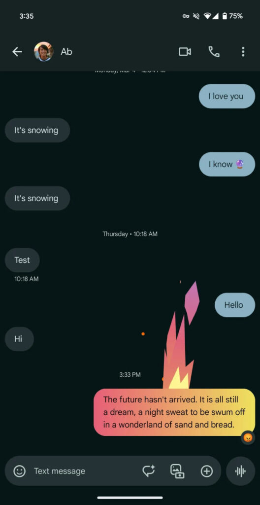 Google Messages introduces Reaction Effects for Android - Sammy Fans