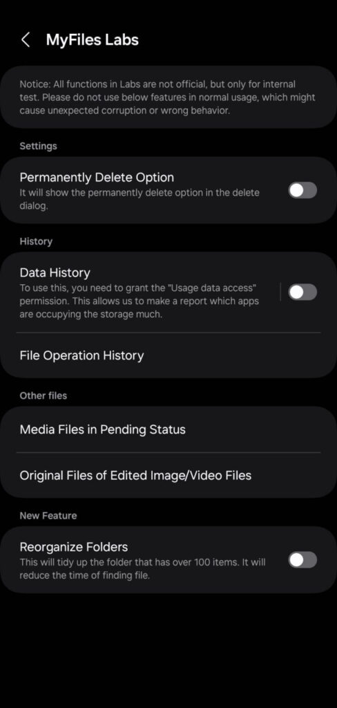 Samsung brings hidden Labs features to My Files app - Sammy Fans