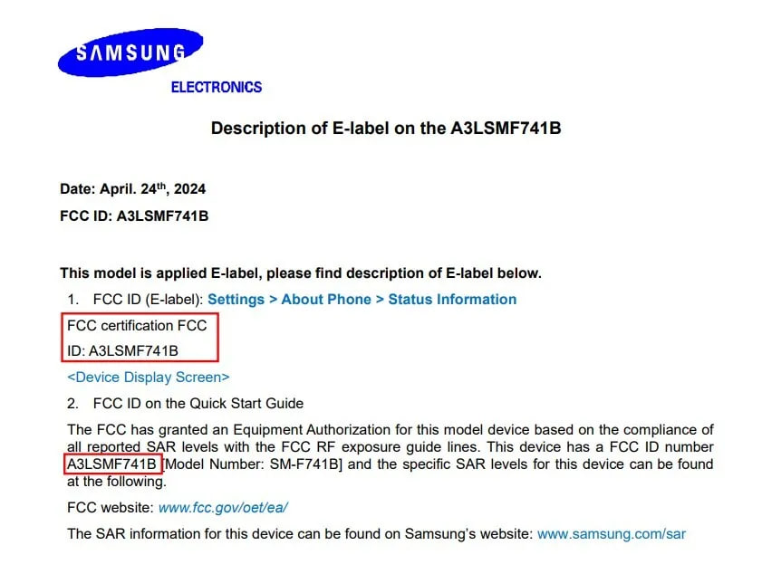 Samsung Galaxy Z Flip 6 battery, connectivity features revealed by FCC ...