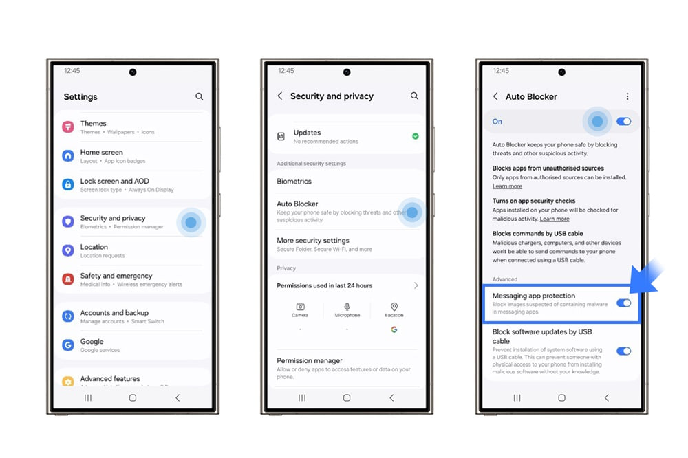 Protect all your messaging apps in One UI 6.1: Here's how - Sammy Fans