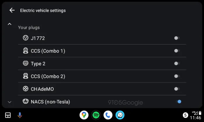 Google enhances Android Auto with Tesla's NACS charger support - Sammy Fans