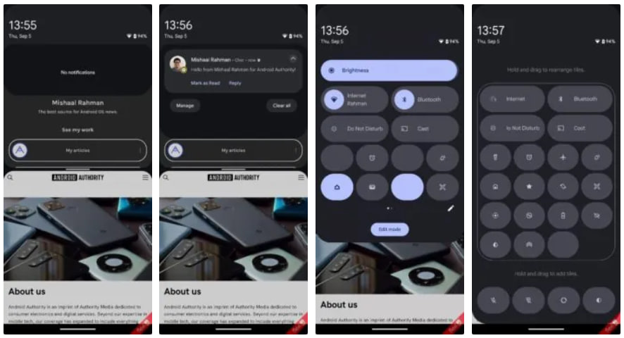 Android 16 could follow One UI 7 for separate Quick and Notification ...