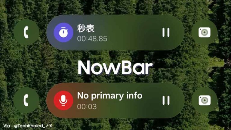 Samsung One UI 7 NowBar Live Activities Design Revealed in Leak - Sammy Fans