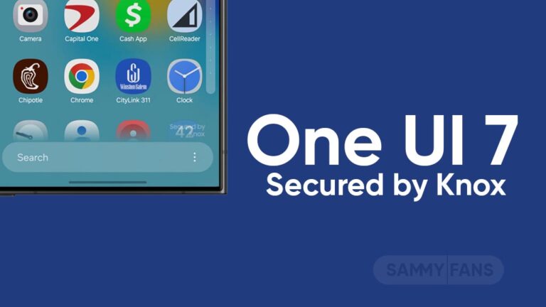 One UI 7 adds sticky 'Secured by Knox' watermark in the App Drawer ...