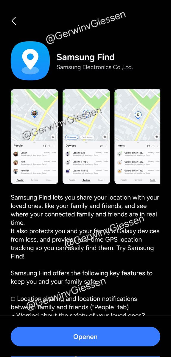 One UI 7 Samsung Find app surfaced with new look and features - Sammy Fans
