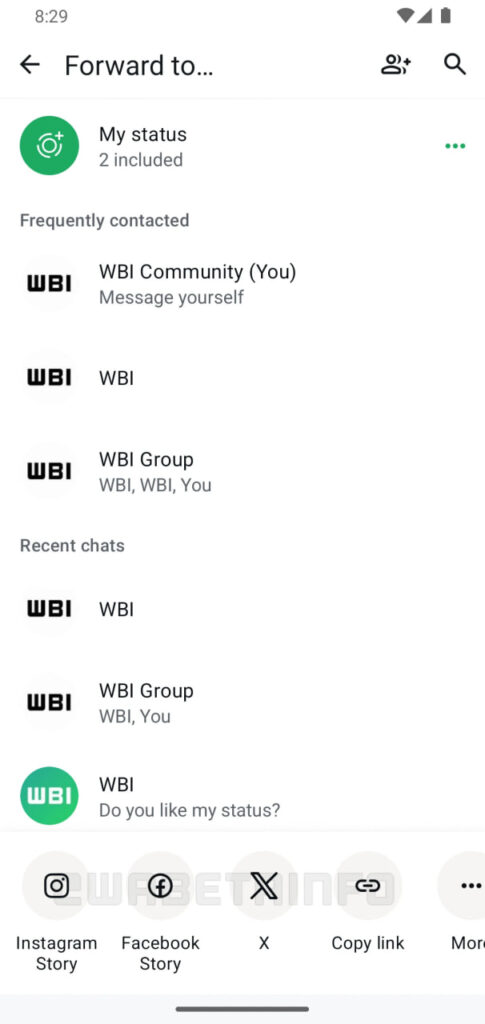 WhatsApp introduces quick media sharing to Instagram, Facebook, and more - Sammy Fans