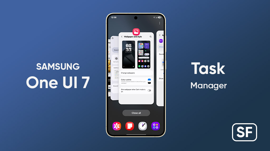 Task Manager: Samsung One UI 7 redesigns background apps - Sammy Fans