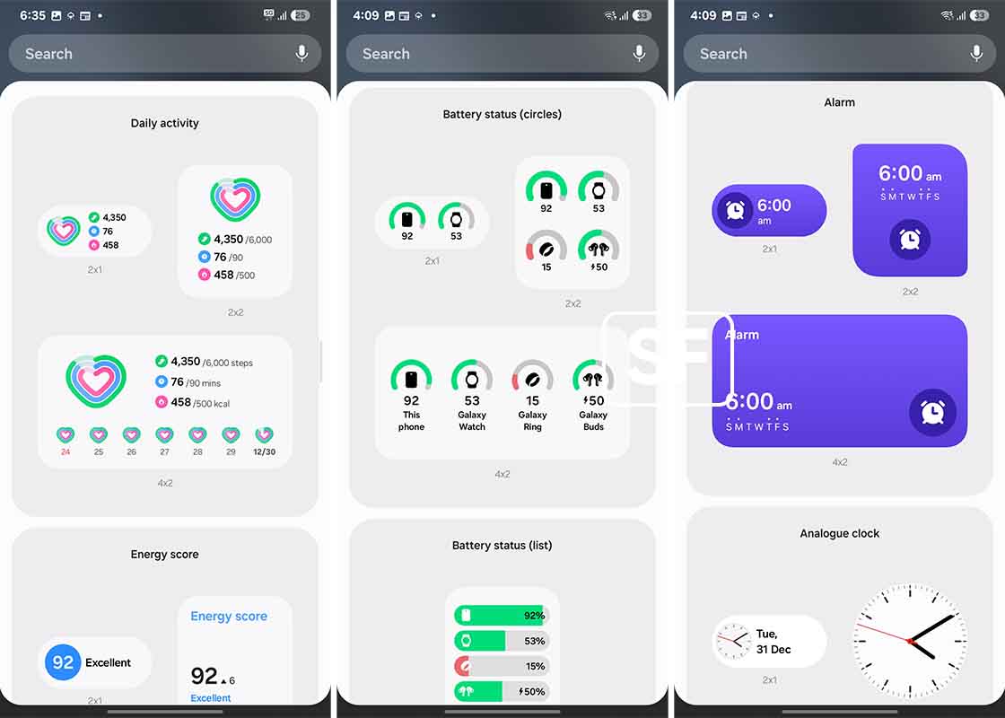 Widgets: Here’s everything new in Samsung One UI 7.0 - Sammy Fans