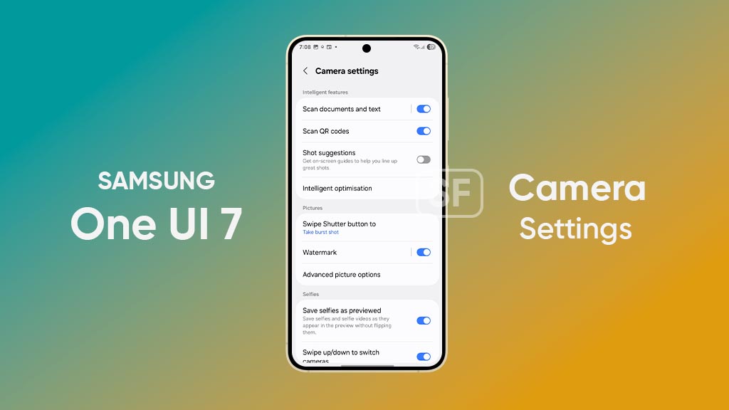 Camera Settings: One UI 7 vs One UI 6 - What's Changed - Sammy Fans